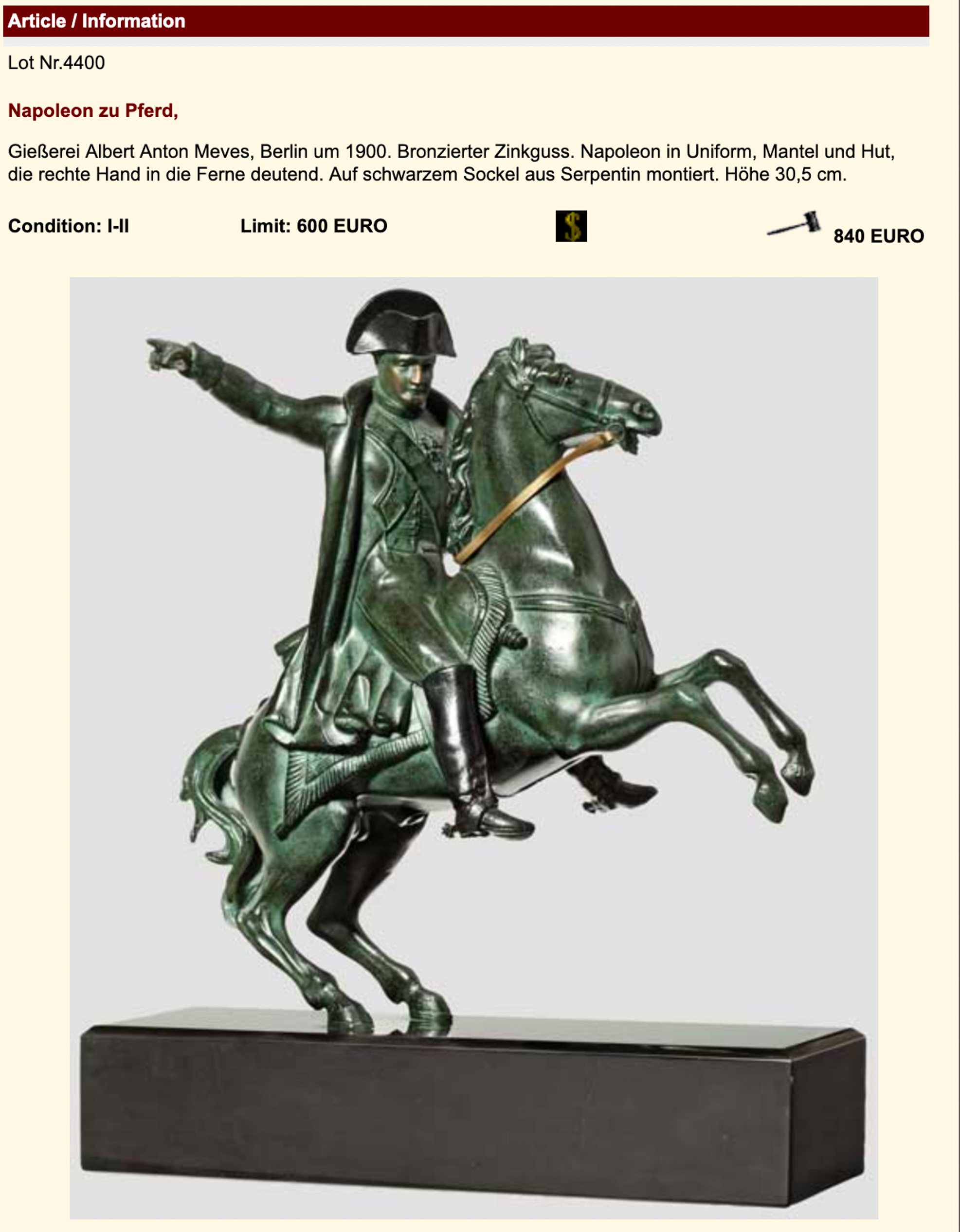 Inventory – James Landreth